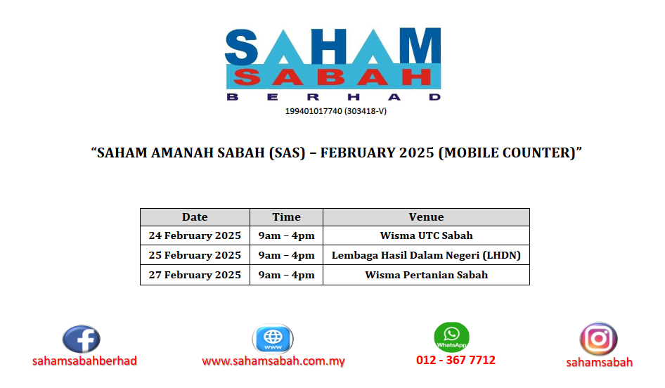 Saham Sabah Berhad - Your Preferred UTMC - Investment Services in Kota Kinabalu